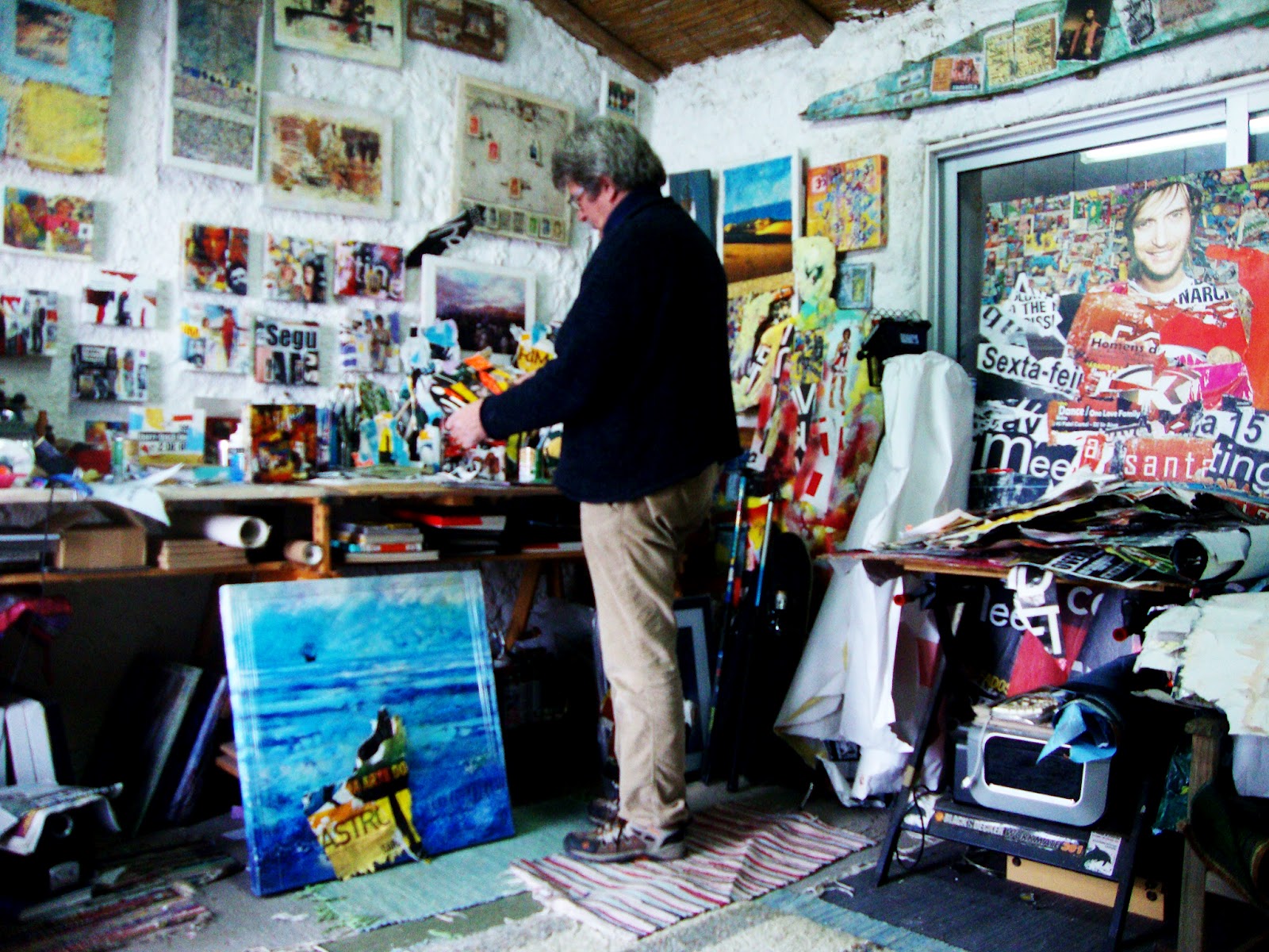 Charlie Holt Artist: " cut and paste".....a collage show @ Espirito ...