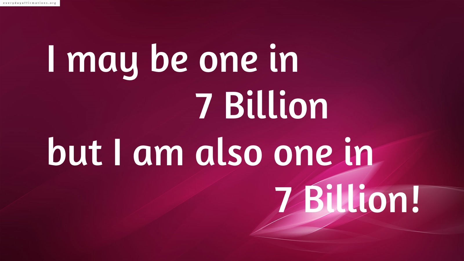 Positive Affirmations When you feel insignificant