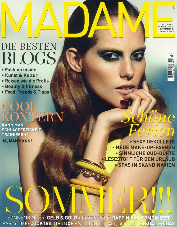 Marina Jamieson on Cover Magazine Photoshoot For Madame Germany ...