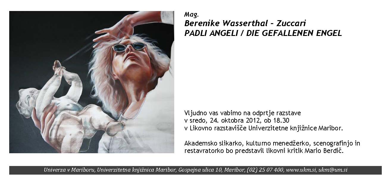 DOM BLOG: Vabilo na otvoritev razstave mag. Berenike Wasserthal ...