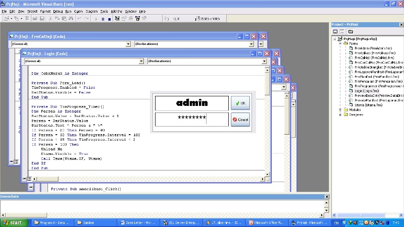 Program/Aplikasi Dengan Visual Basic | Contoh Program Dengan Visual Basic
