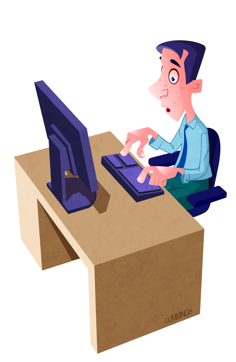 Joe Cummings Illustration: PC guy