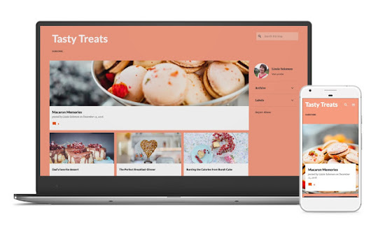 Emporio Blogger Theme - Grid Layout Template ~ My Blogger Lab