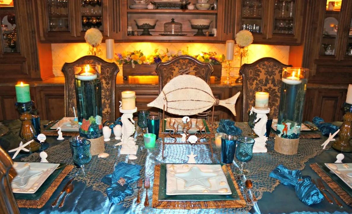 Sea Themed Tablescape | Life and Linda