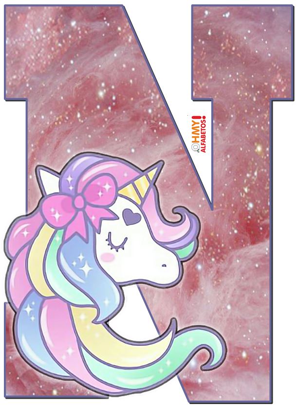 Abecedario Sueños de Unicornio. Unicorn Dreams Abc. - Oh my Alfabetos!