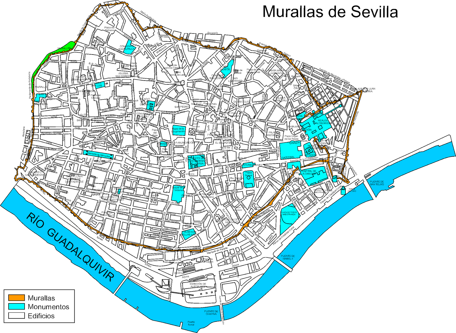 Las murallas de Sevilla - Un poco de Sevilla