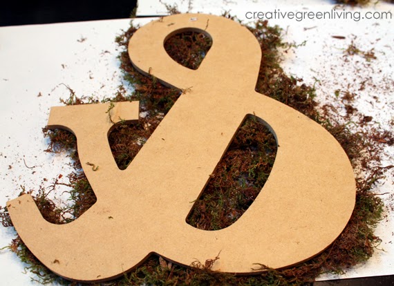 How to Make a Moss Covered Monogram | Creative Green Living