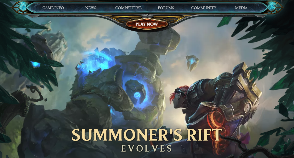 Game 4 Broke - LoLの情報ブログ: 新Summoner's Riftプロモサイト - Summoner's Riftの進化
