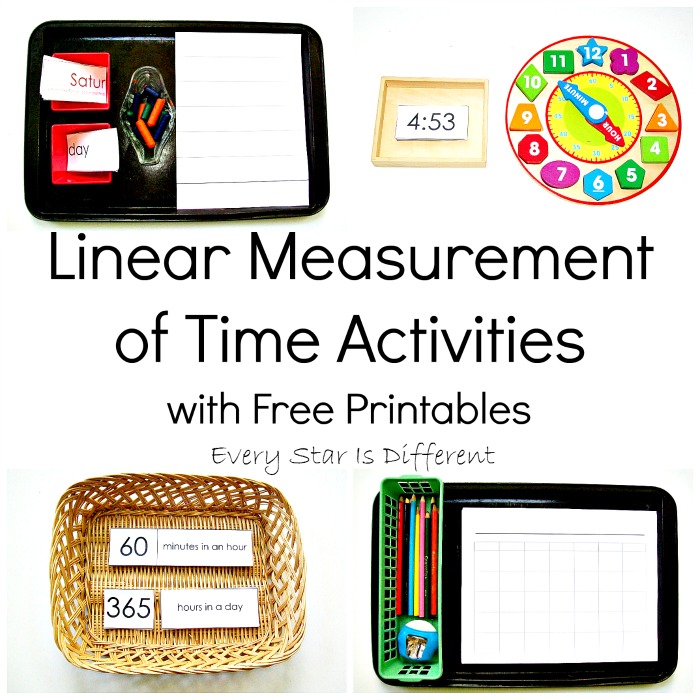 Linear Measurement of Time Activities with Free Printables - Every Star ...