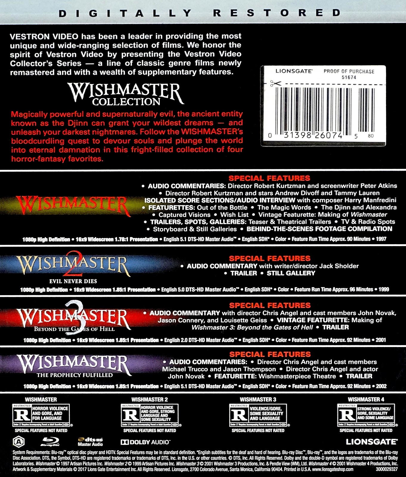 blu-ray and dvd covers: LIONSGATE VESTRON VIDEO BLU-RAYS: #1 CHOPPING ...