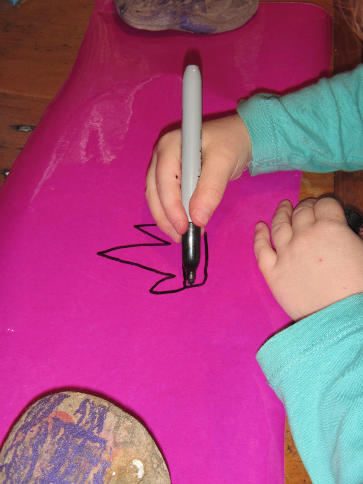 Crafty little people: The joy of contact paper