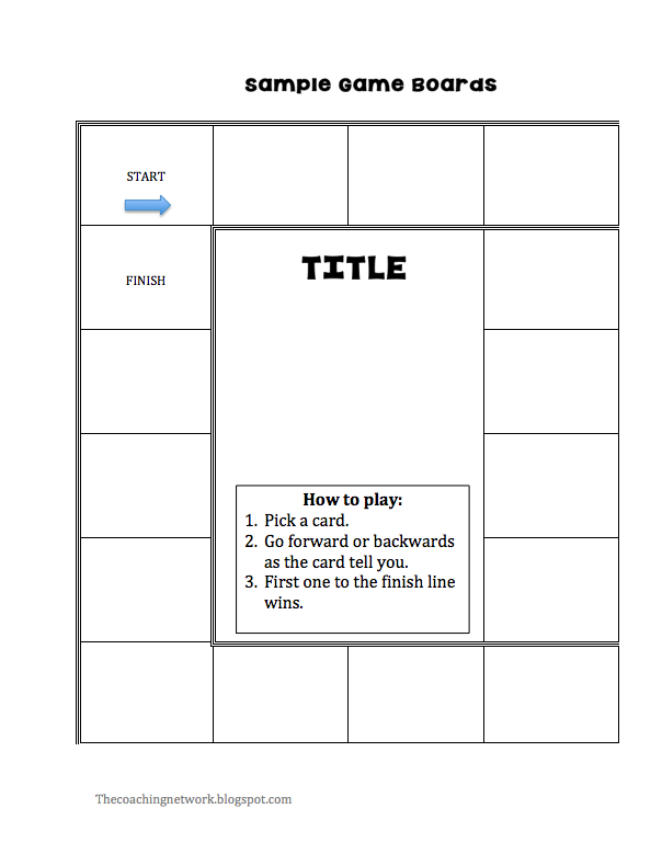 The Coaching Network: Student Game Day Lesson Plan