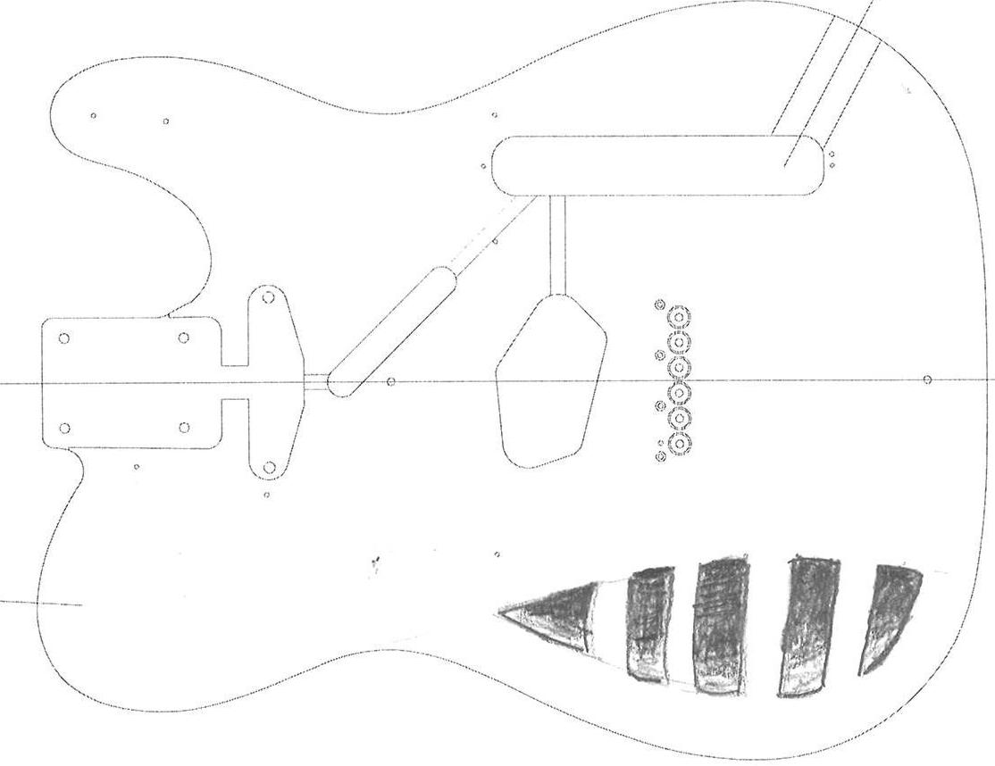 DLP Guitars: Telecaster Project - 4 - Cut Out Ideas