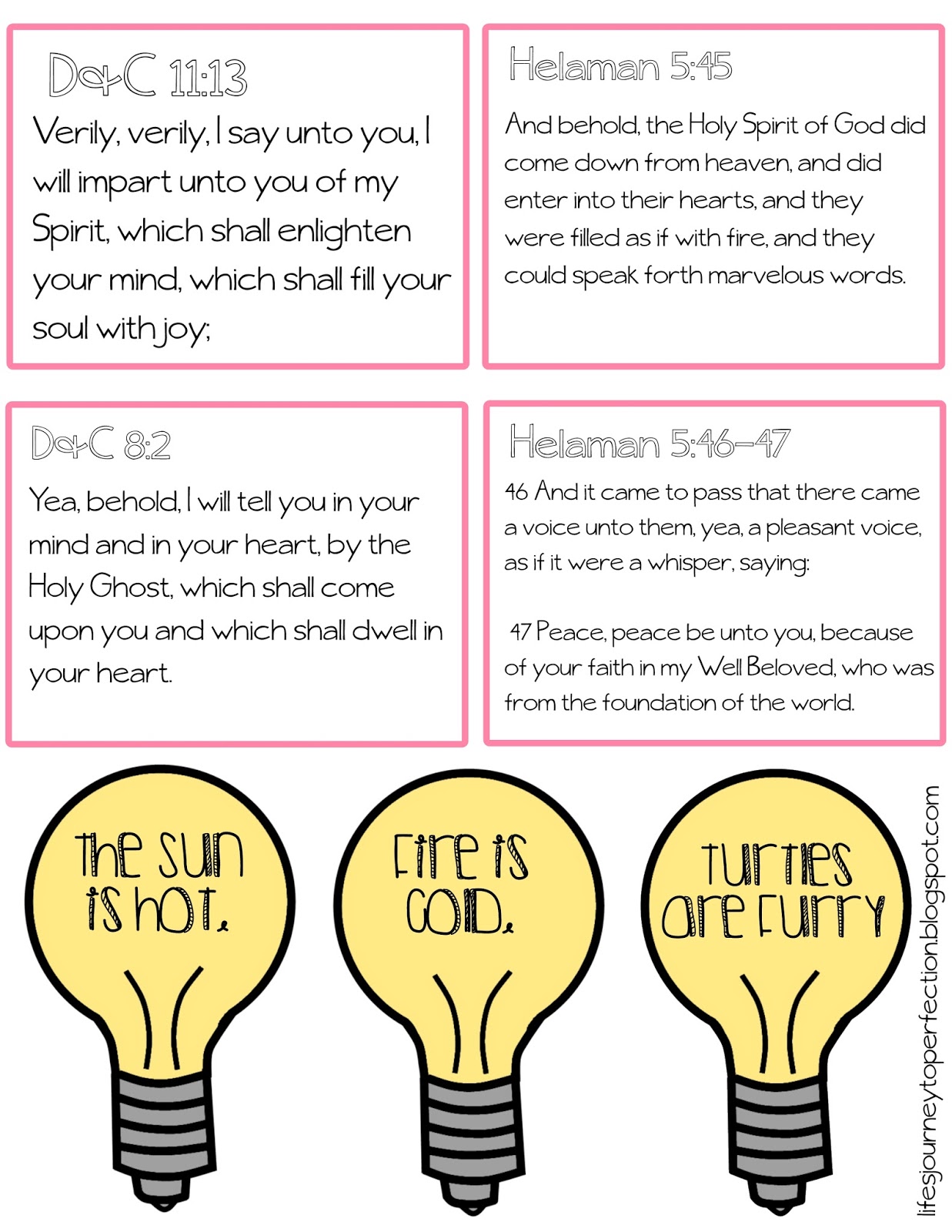 Life's Journey To Perfection: LDS Primary Sharing Time July 2014 Week 4 ...