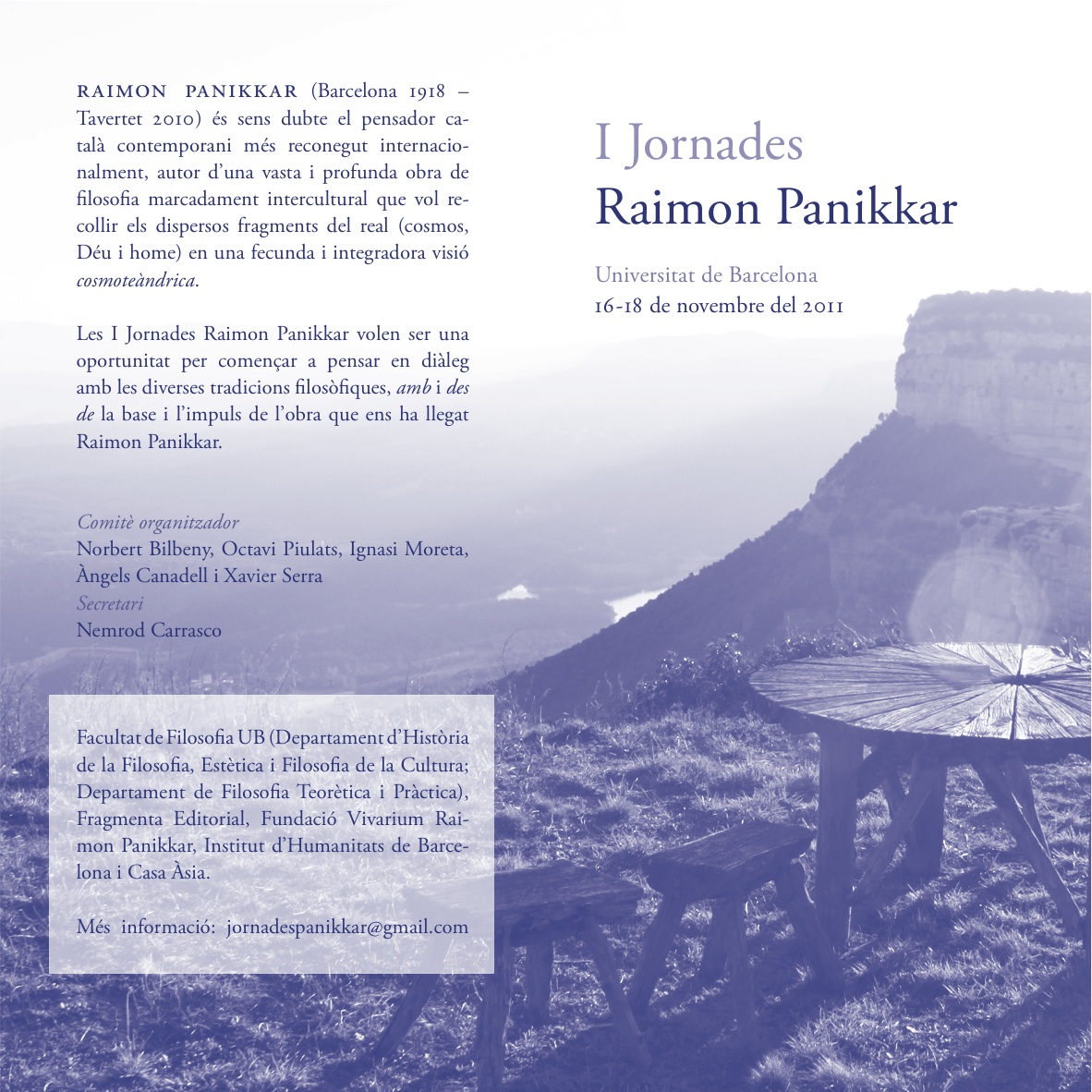 Raimon Panikkar: 2011