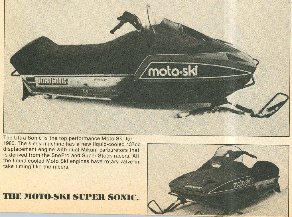 CLASSIC SNOWMOBILES OF THE PAST: 1980 MOTO-SKI SUPER SONIC