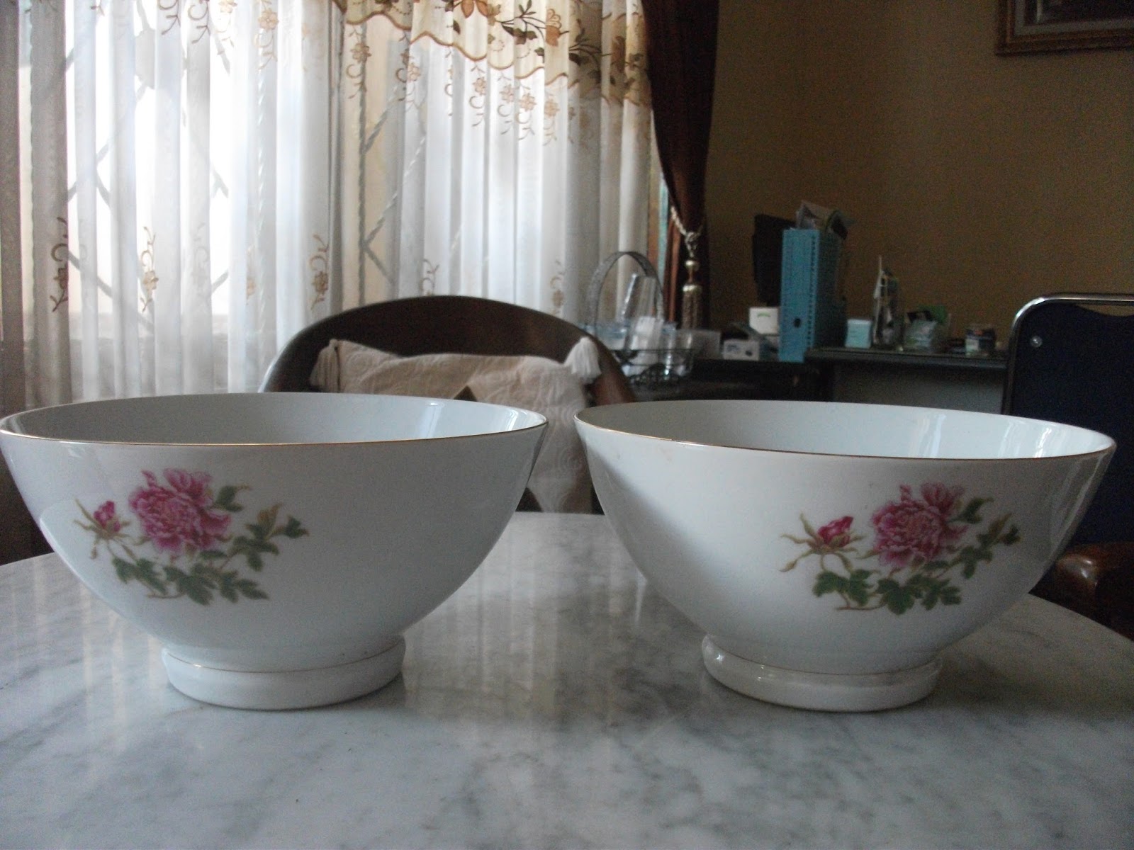 Admiral Antique: Mangkuk Jumbo Bunga Pink