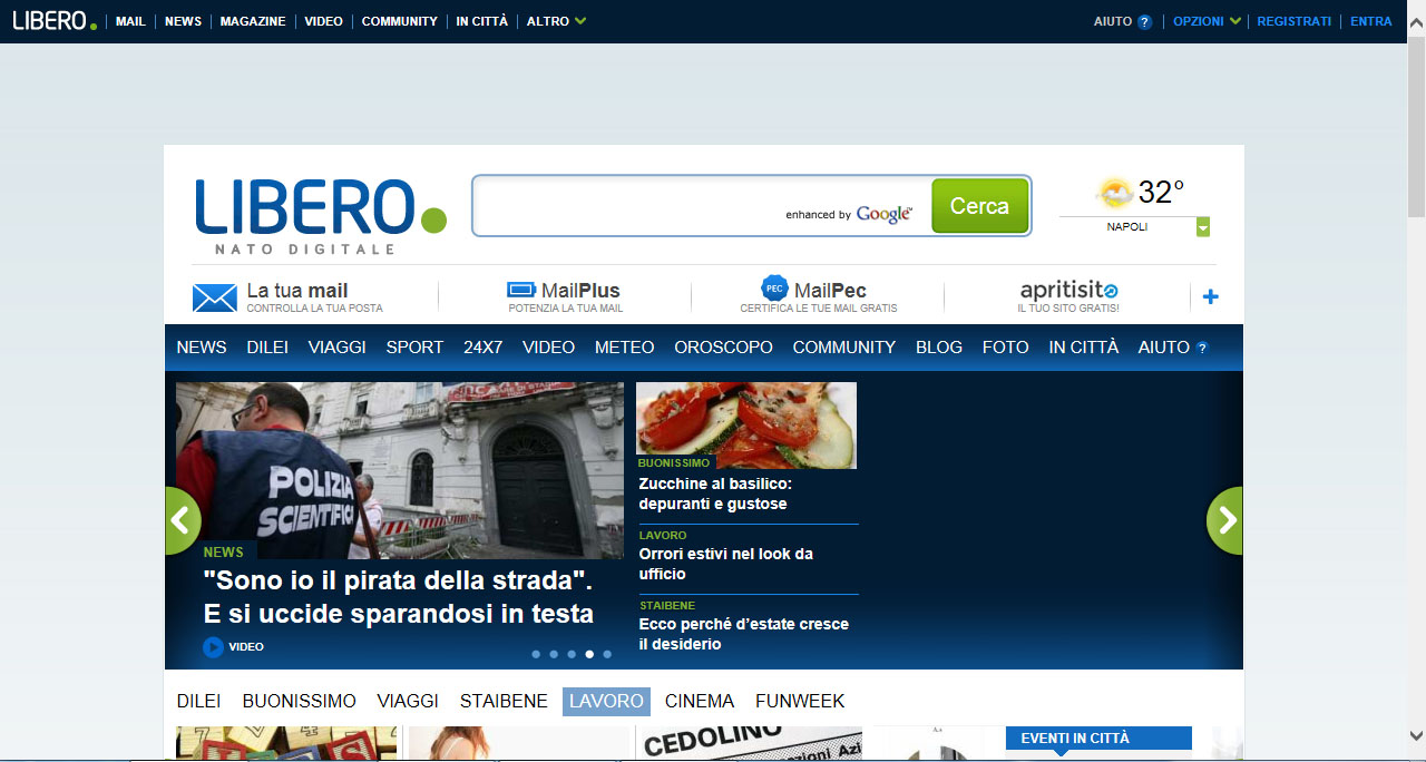 Italianalisi: "Stranezze": 4° episodio. - Libero.it usa l'immagine del ...