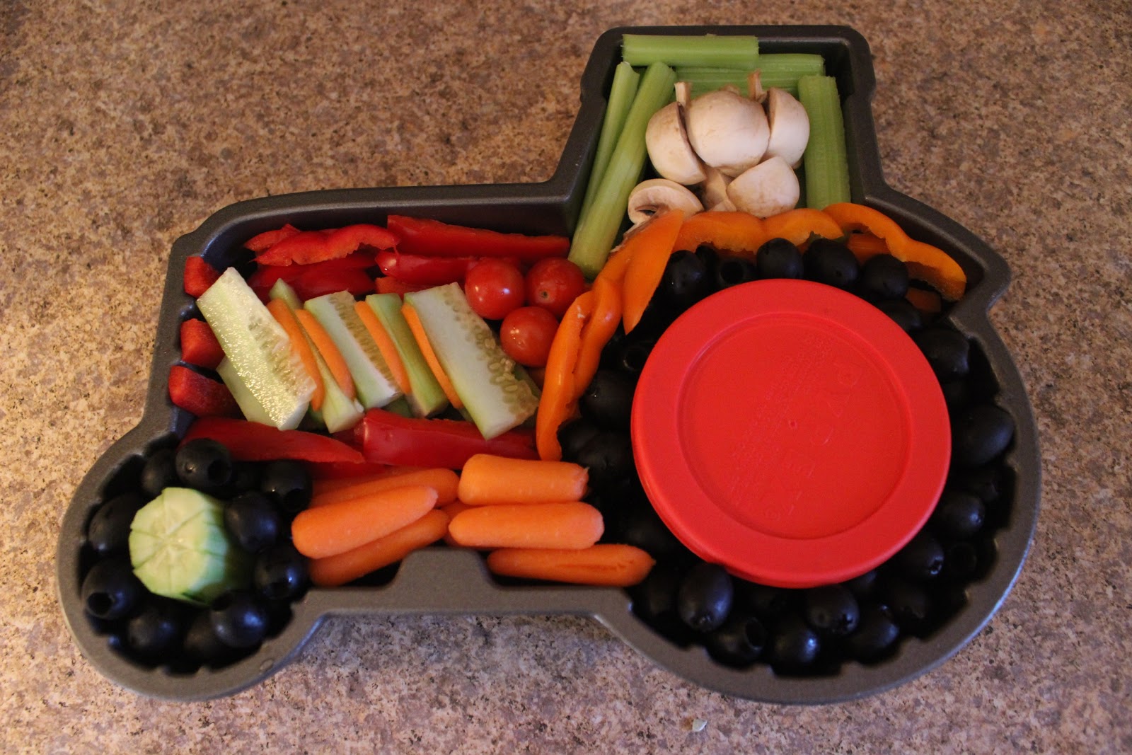 Raising Creative Hearts: Tractor Cake Pan Repurposed