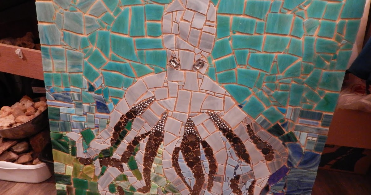 Broken Bit Mosaics: Octopus Mosaic