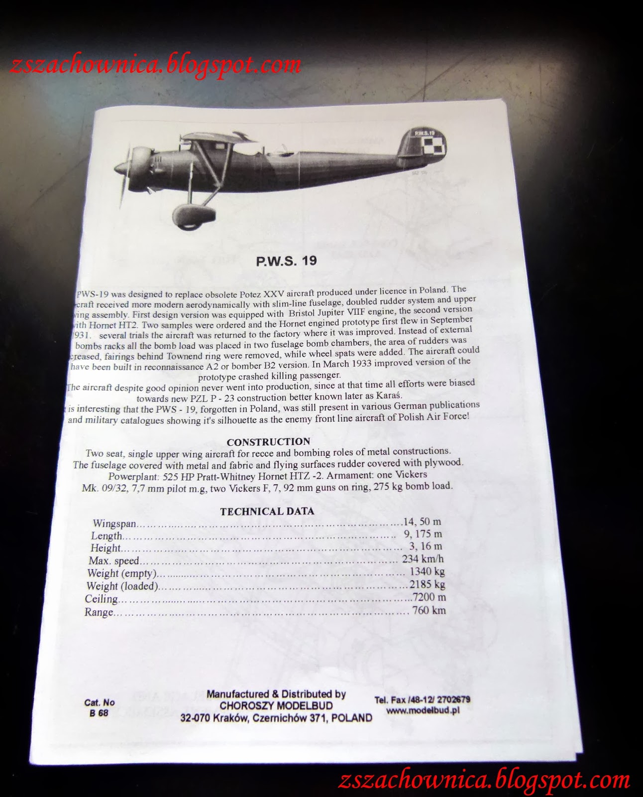 Modele z Szachownicą: Recenzja zestawu # 4 (PWS-19 Choroszy Modelbud)