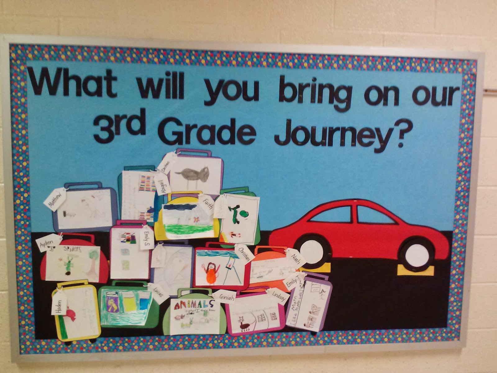 My Other Life In Third Grade Back to School Bulletin Board Road Trip My Other Life In Third Grade Back to School Bulletin Board Road Trip