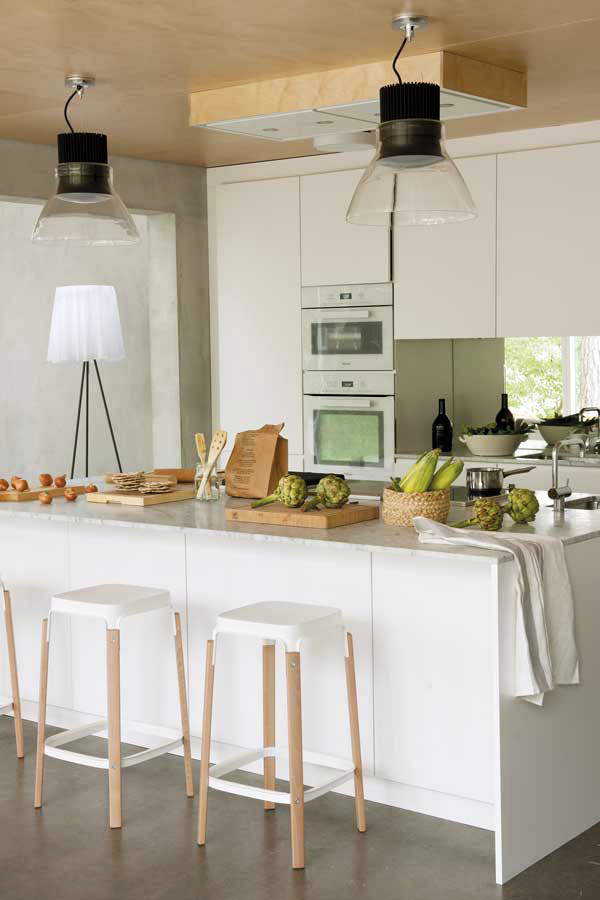 A modern Scandinavian house in the middle of untouched nature