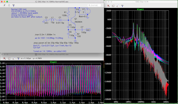 Designing Radios, Electronics. /通信装置設計入門・学習: VXO式/Super VXO式 周波数可変型 水晶 ...