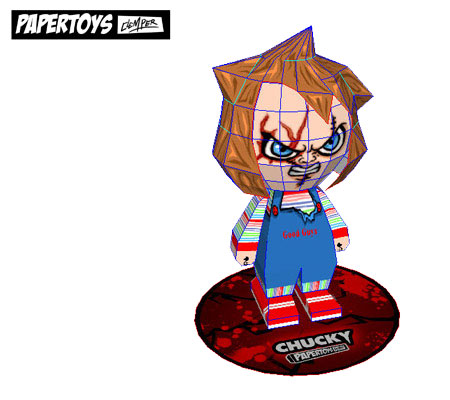 Paper Toy - Child's Play - Chucky - Papercraft4u | Free Papercrafts ...
