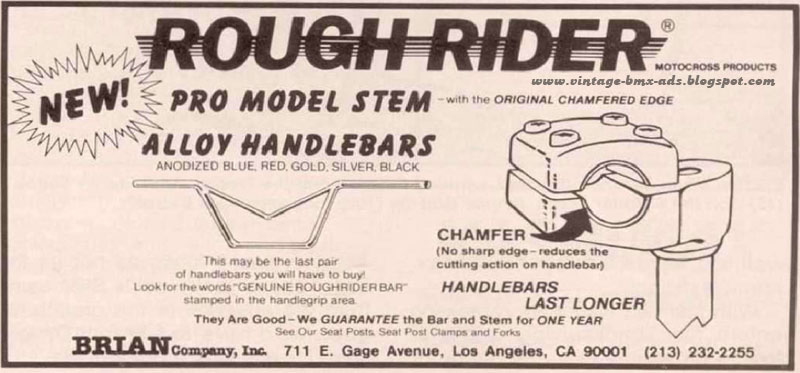 Vintage BMX Ads: ROUGH RIDER