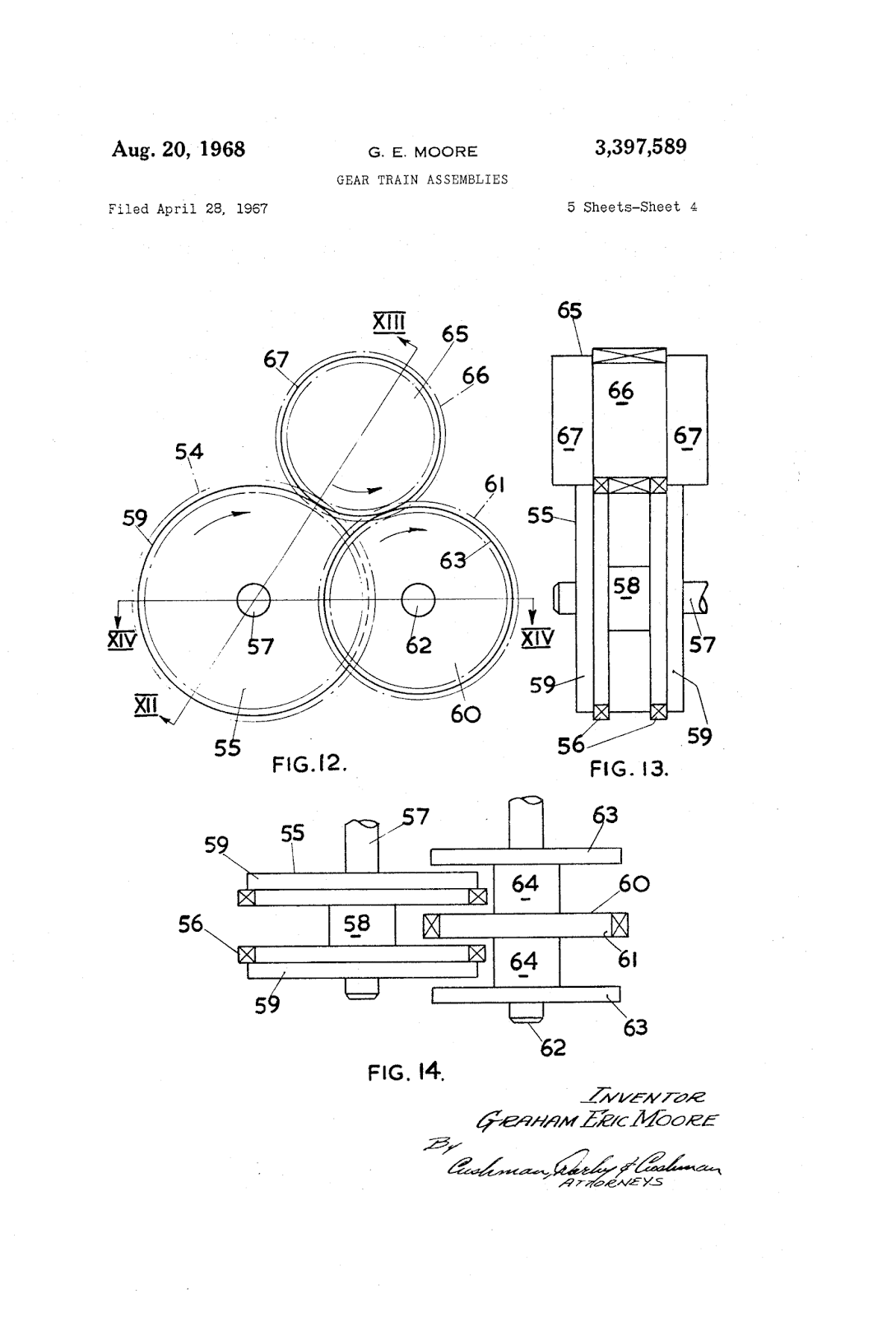 Gear train assemblies ~ Auto Part