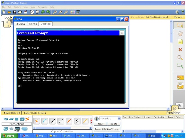 [ Router ] How To Configure A Simple Static Routing In