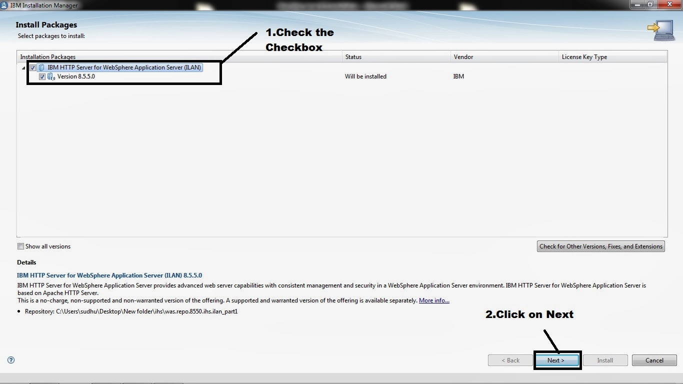 IBM WebSphere Application Server: IBM HTTP Server 8.5 installation ...