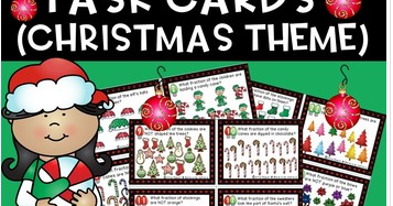 The Best of Teacher Entrepreneurs II: Fraction Task Cards (Parts of a ...