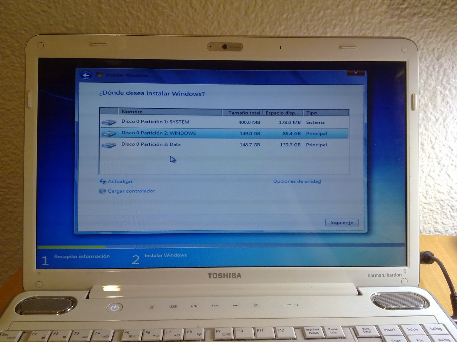BCR Soluciones Informáticas y Reparaciones: Reinstalación Sistema ...