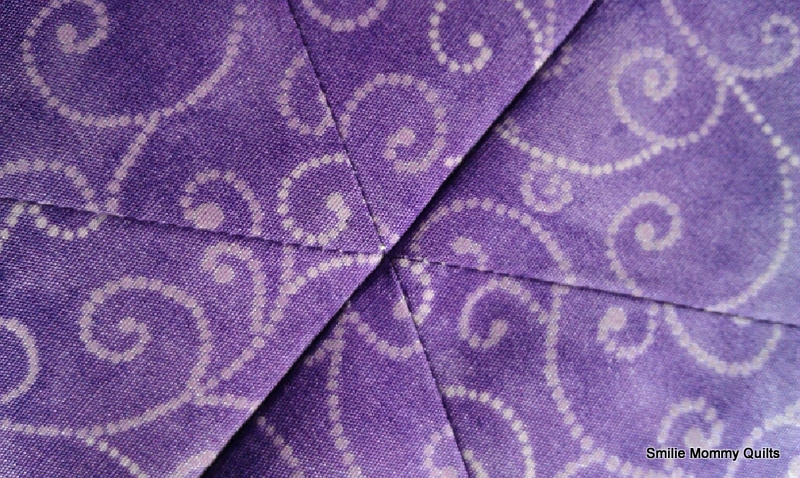 Smilie Mommy Quilts: 2012 February ~ Matching Perfect Points While ...