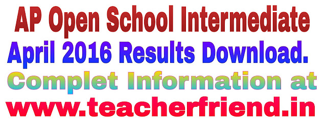 AP Open School Intermediate April 2016 Results Download. - Website for ...