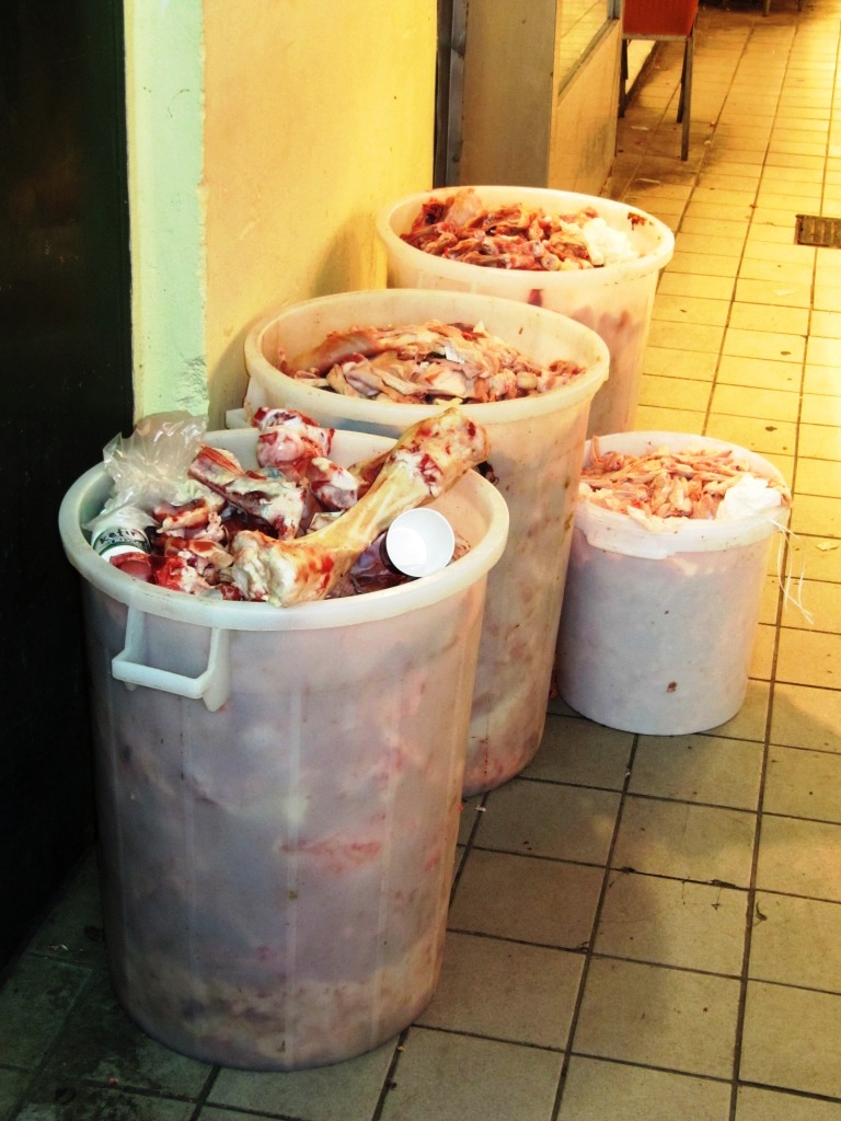 From Athens with Love: Buckets full of meat waste