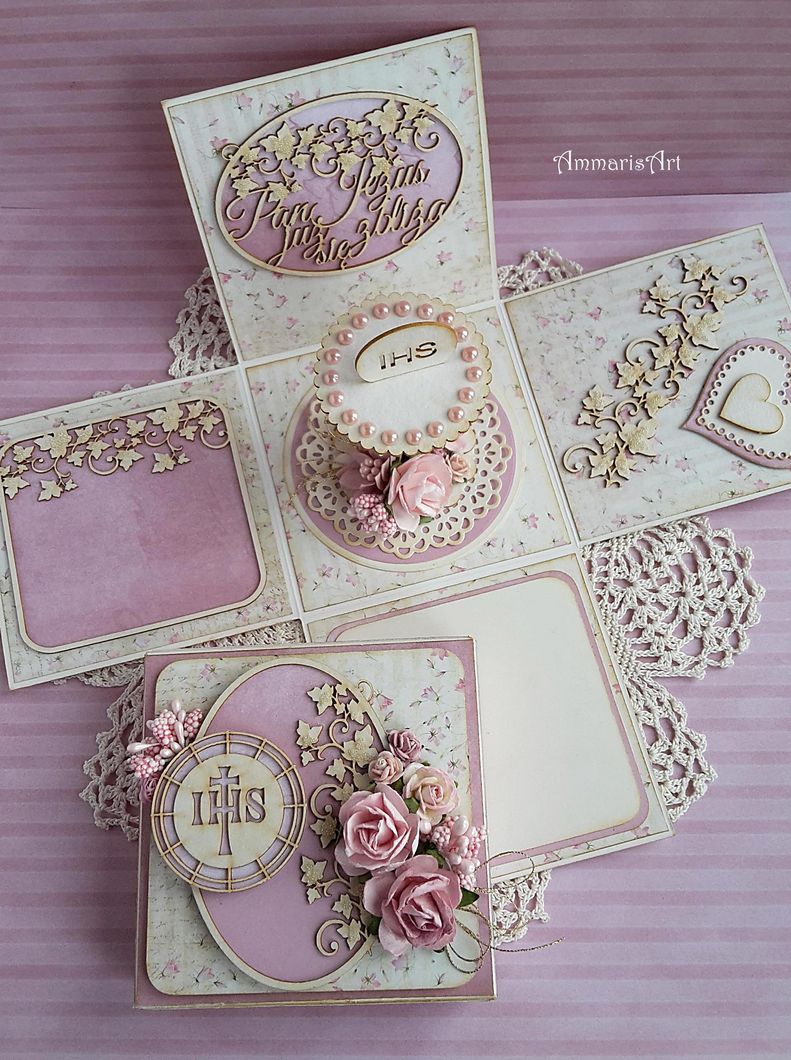 FILIGRANKI: Komunijny Exploding Box / Holy Communion Exploding Box