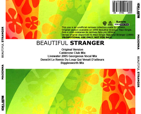 Madonna FanMade Covers: Beautiful Stranger - maxi single