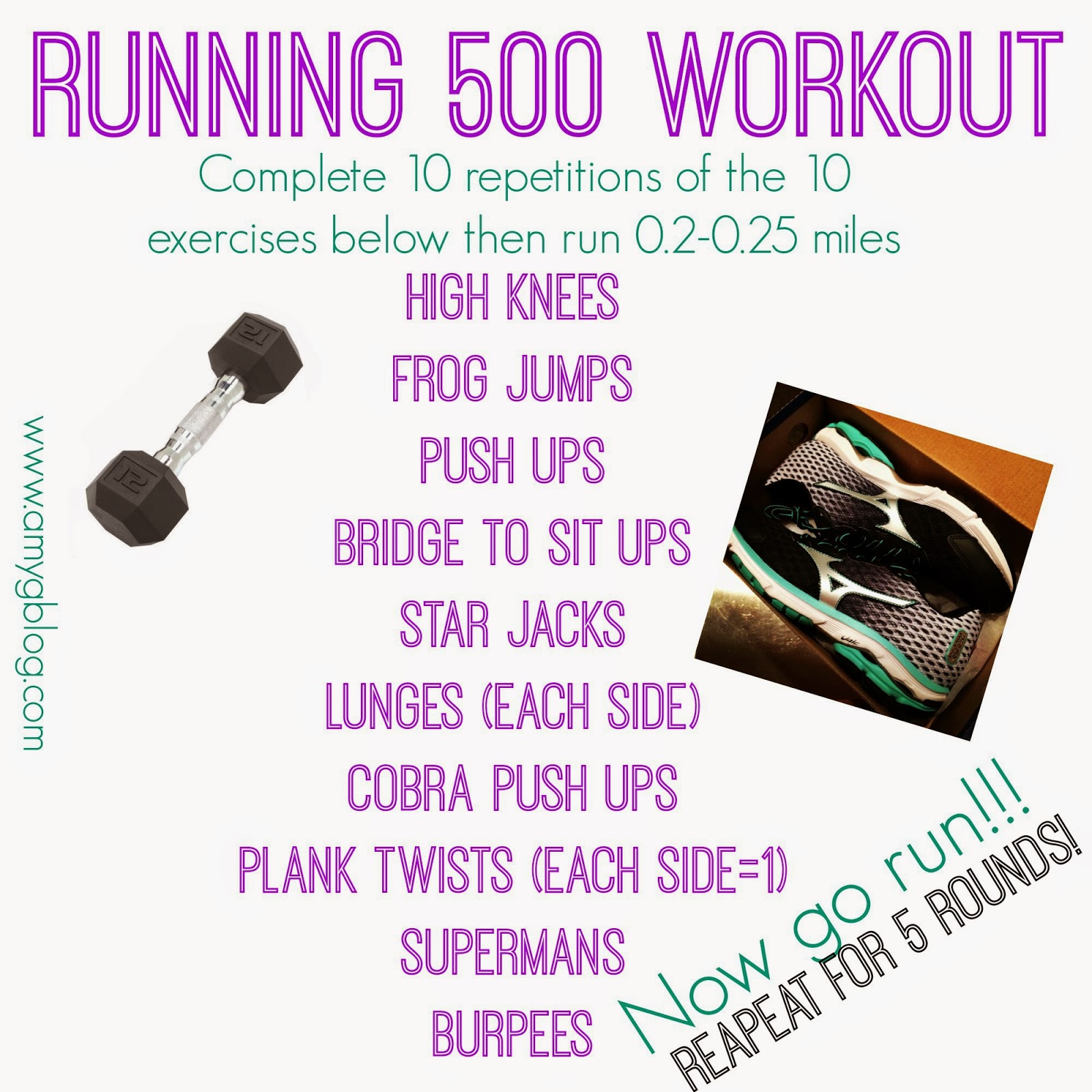 Try this Thursday: Running 500 - Amy's Balancing Act
