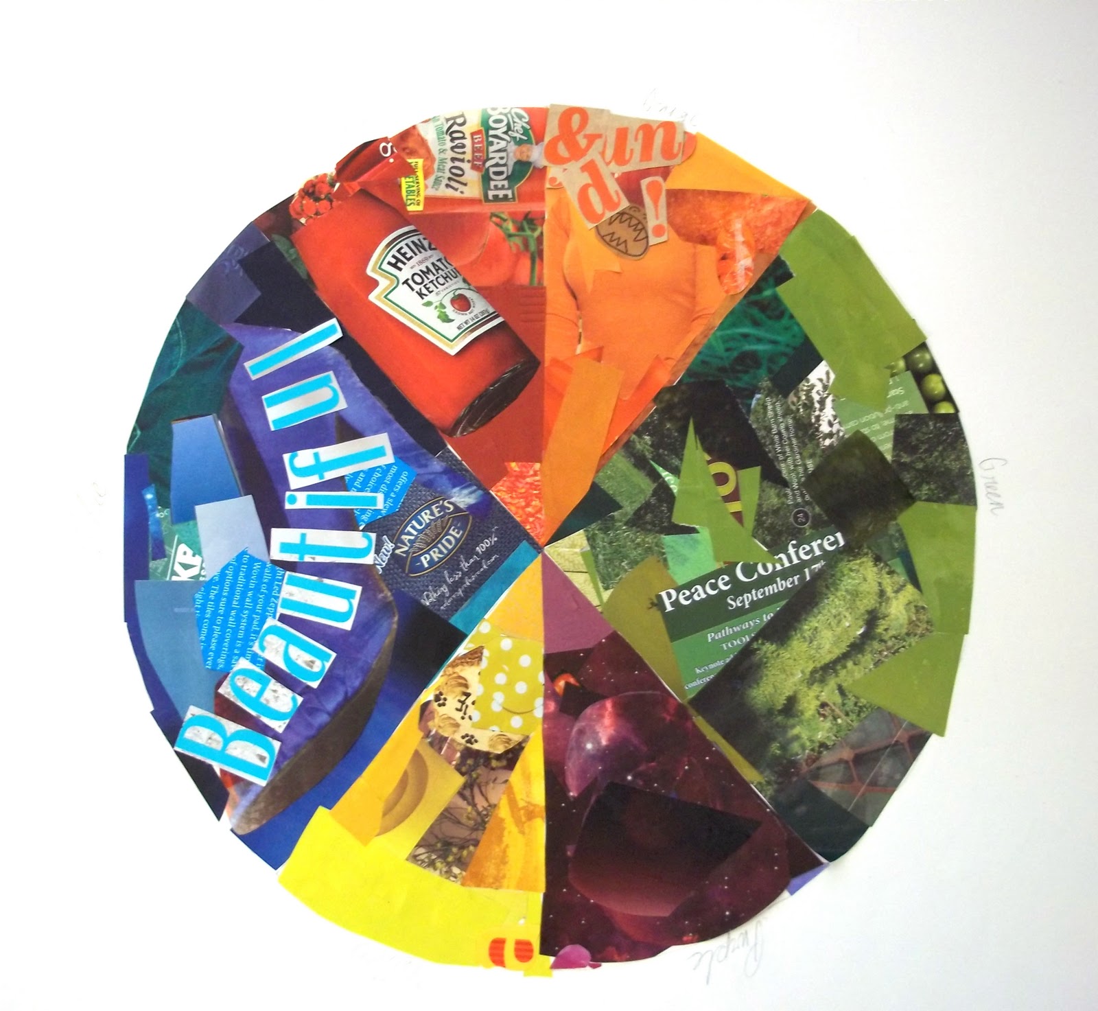 Monument Valley Regional Middle School Art Class: Color Wheel Collages ...