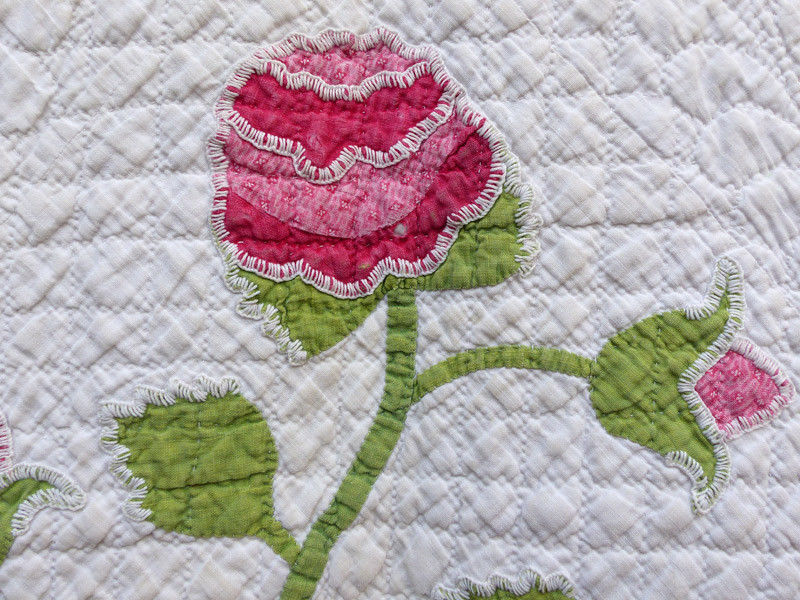 Cloud of Quilt Patterns: Layered Rose Applique
