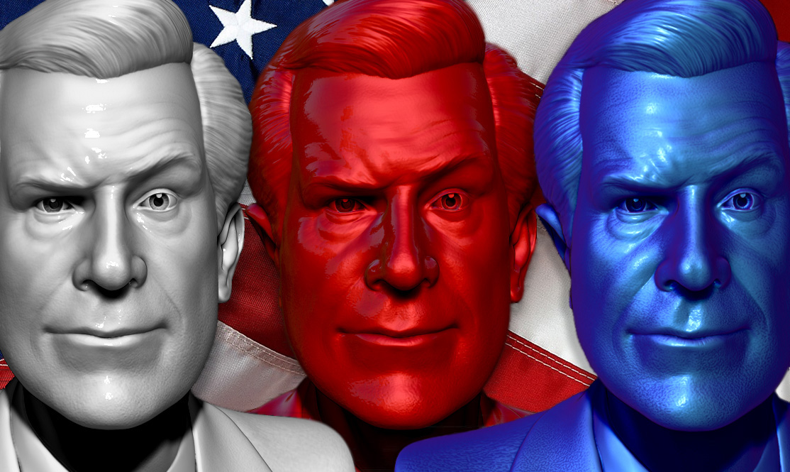 Michael Ferrari-Fontana: Stephen Colbert Portrait / Bust