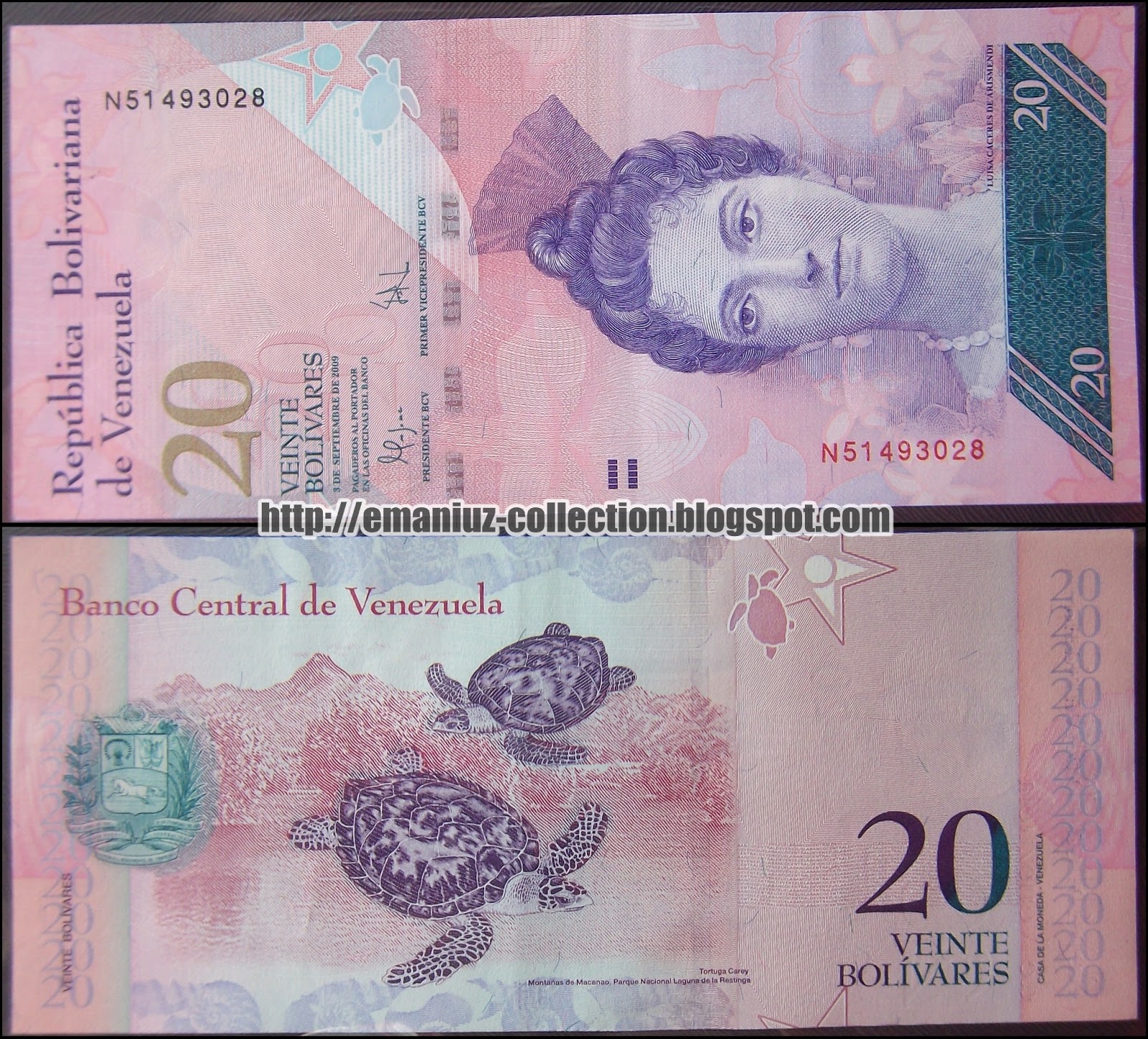 Banknote of Venezuela | 2-50 Bolívares (2007-2017) | Emaniuz Collection