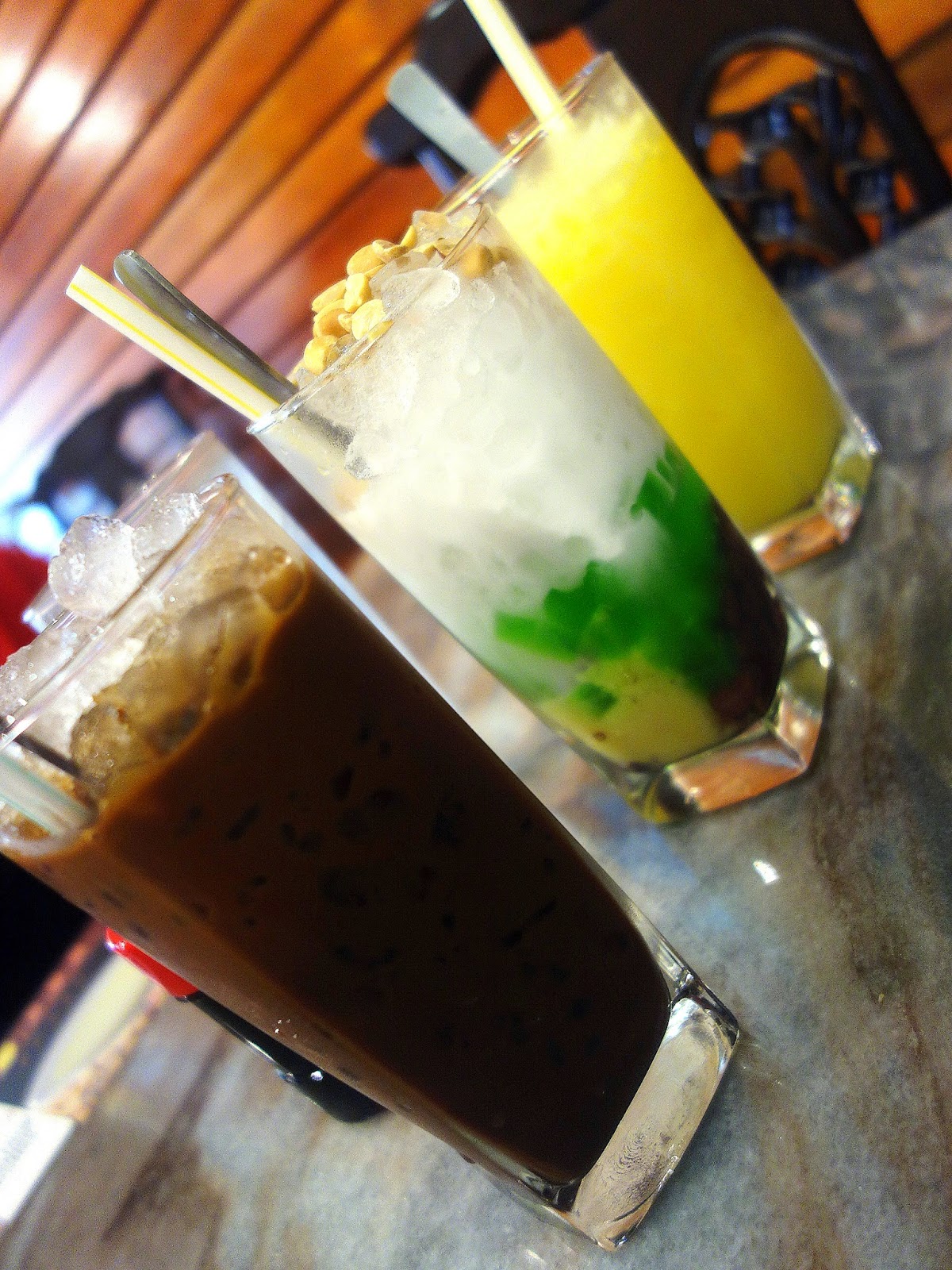 Vietnamese black coffee, iced or hot, alongside mango juice & our ...