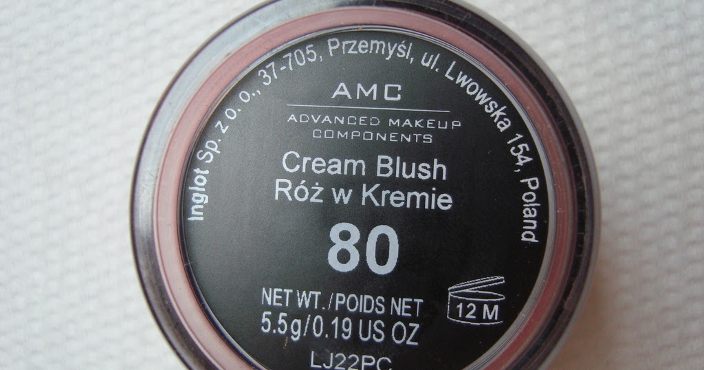 Inglot AMC cream blush makijaż | Lejdish blog