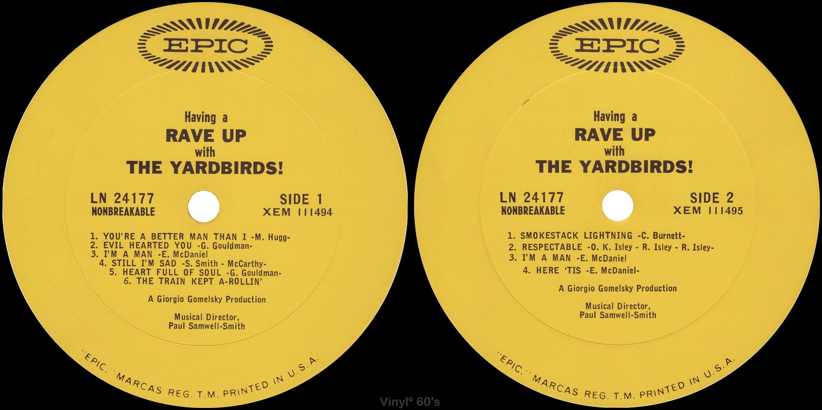 1965 Having A Rave Up With The Yardbirds! - The Yardbirds - Rockronología