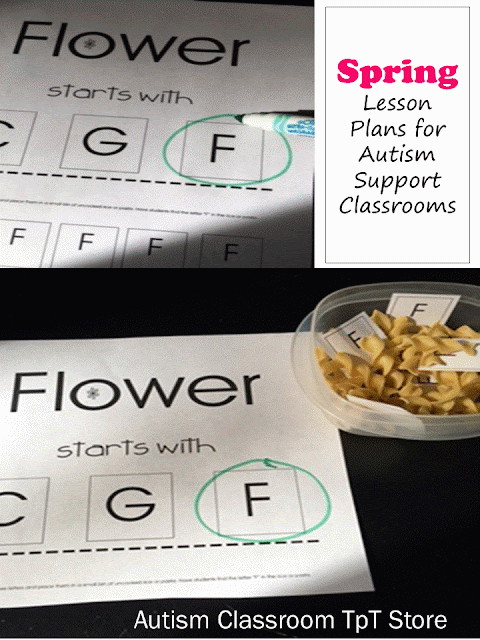 Autism Classroom: Language Based Activities and Printables for Spring
