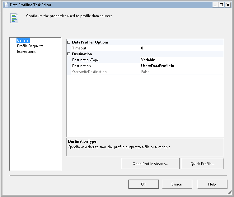 LOKESH MSBI: Data Profiling Using SSIS to load data to Database